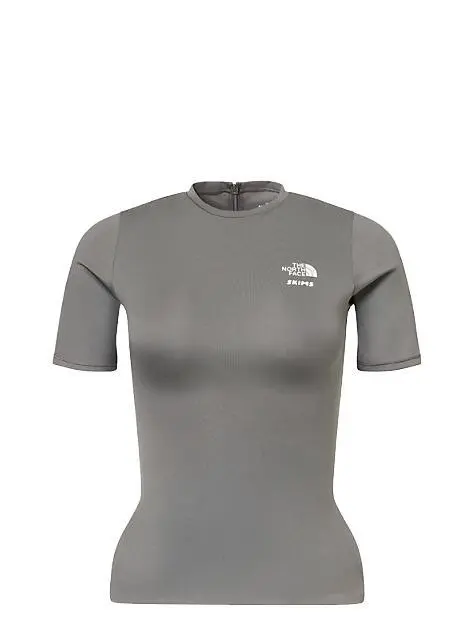 The North Face X Skims Refina Stretch-woven Top - Gunmetal