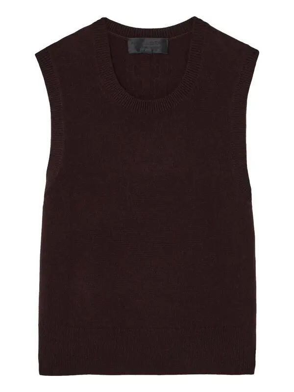 NILI LOTAN May Cashmere Tank - Burgundy