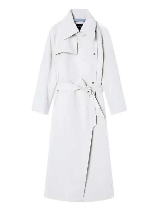 Giorgio Armani Technical Fabric Trench Coat - Black / White / Pink / Gray