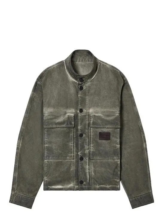 Emporio Armani Garment-dyed Stretch Jacket - Denim