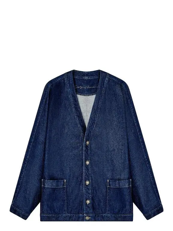 Giorgio Armani Stretch Cotton-denim Shirt Jacket - Blue