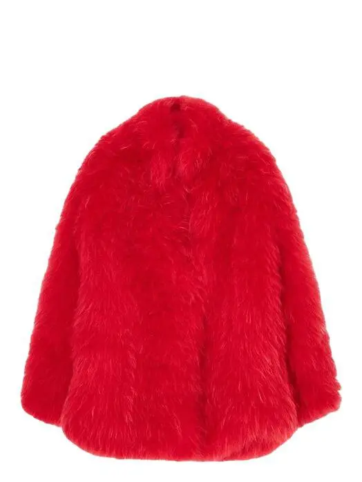 Giorgio Armani Cashmere Fur Blouson - Red
