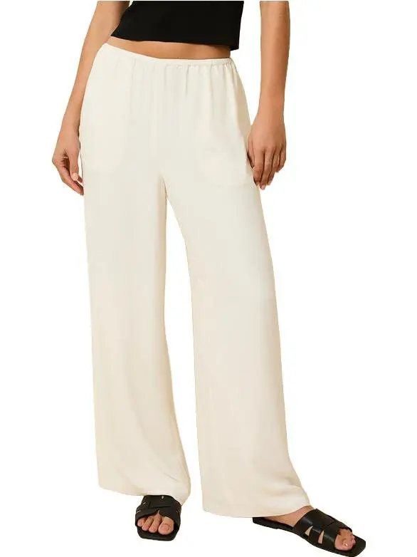 Solid & Striped Monaco Luxe Drape Pant - White