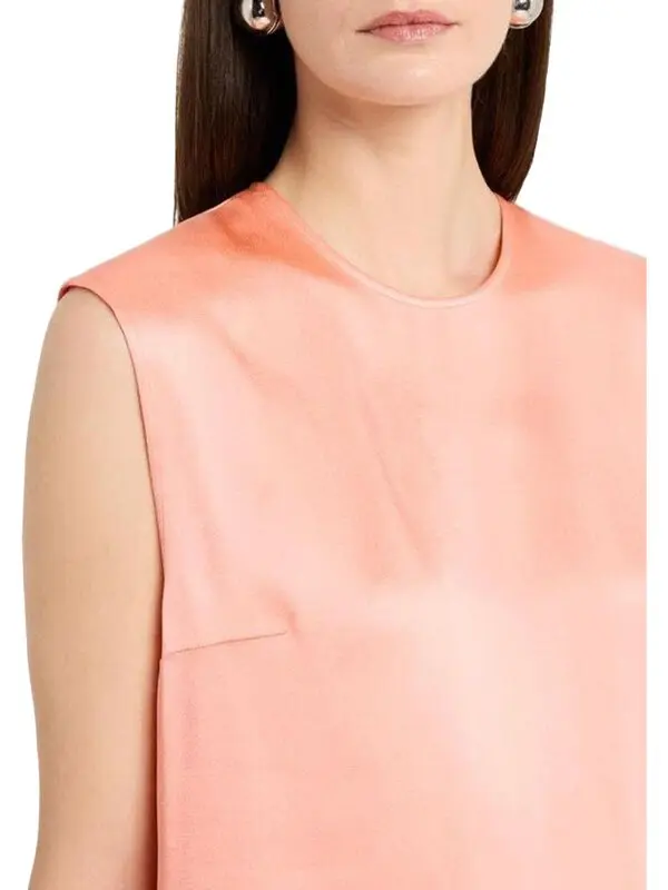 Stella McCartney Satin Sleeveless Top - Peony