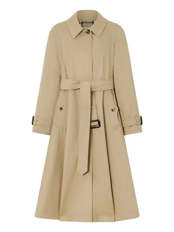 Burberry Ellingham Belted Cotton-gabardine Trench Coat - Beige