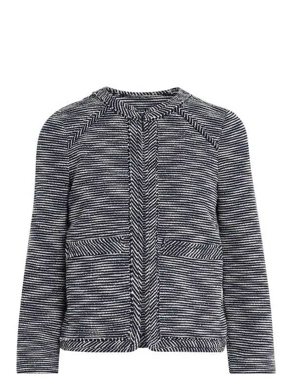 Rag & Bone Clarice Striped Woven Jacket - Navml