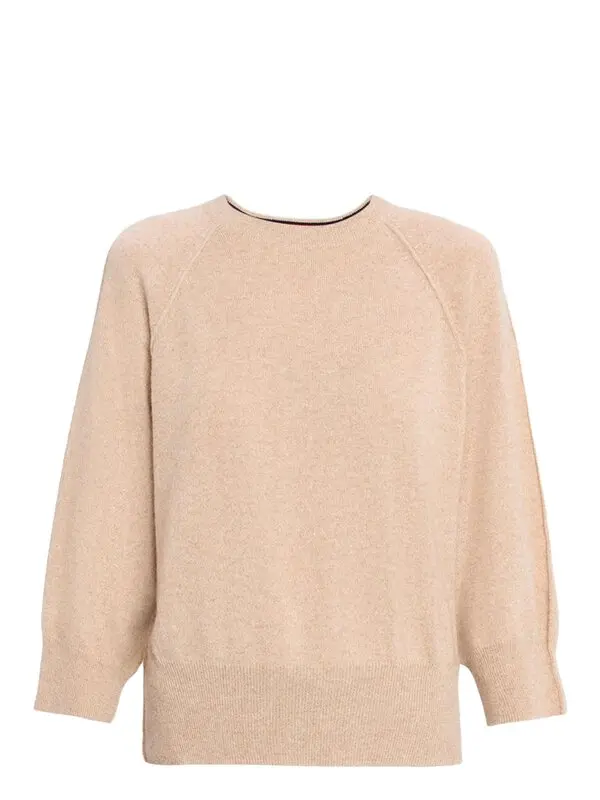 Autumn Cashmere Raglan-sleeve Cashmere Sweater - Buckwheat