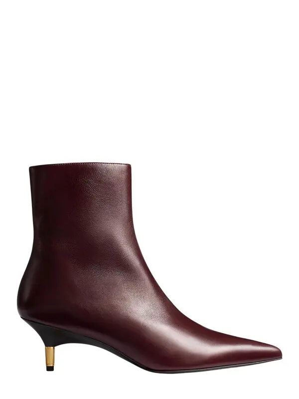 Khaite Bella Ankle Boots - Bordeaux