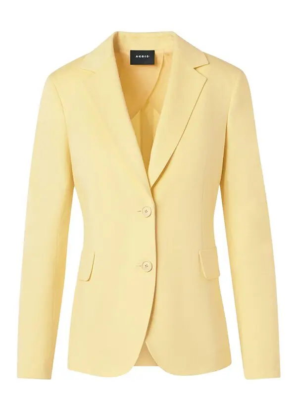 Akris Daigon Single-breasted Cashmere Blazer - Sun