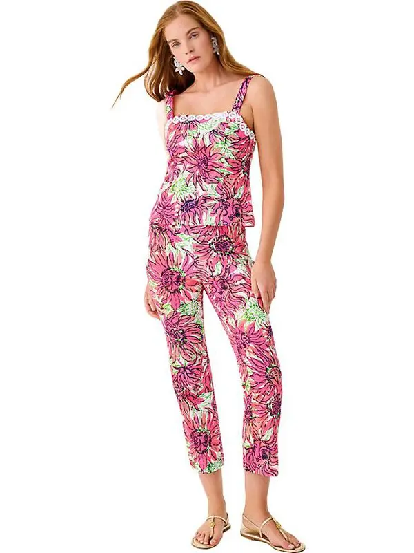 Lilly Pulitzer® Michelle High-rise Crop Pant - Coconut Shine Your Bright