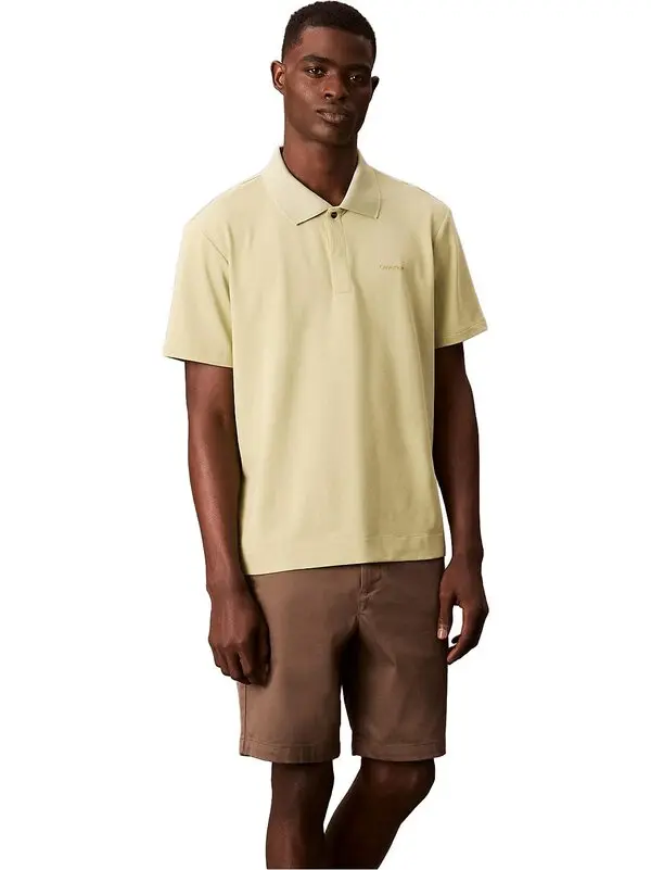Calvin Klein Cotton Blend Pique Classic Polo Shirt - Winter Pear