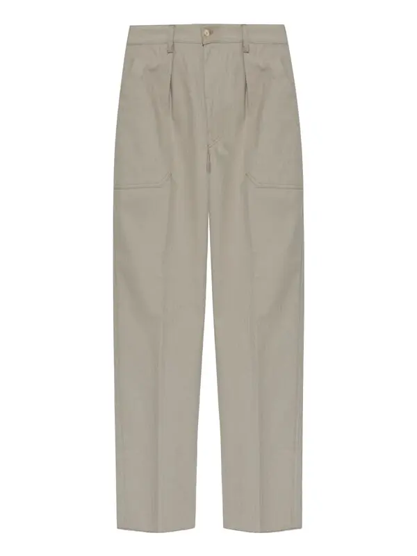 Eleventy Herringbone Pattern Trousers - Beige