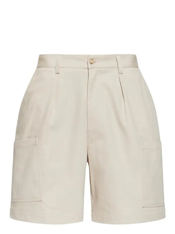 Eleventy Cotton Cargo Shorts - Beige
