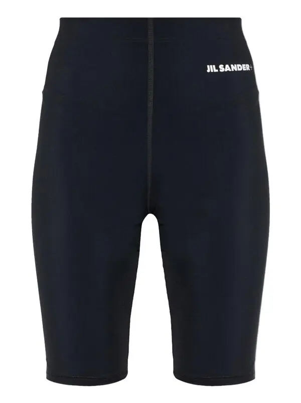 JIL SANDER Short Logo Leggings - Black