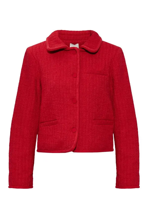 Posse Jacqueline Tweed Blazer - Red