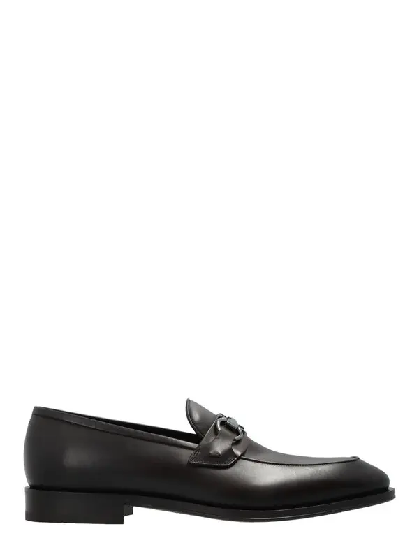 FERRAGAMO Toledo Leather Loafers - Brown