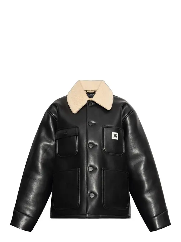 Carhartt Work In Progress Shepton Faux Leather Jacket - Black