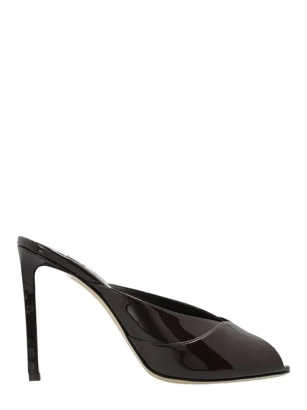 JIMMY CHOO Brigitte Heeled Mules - Brown