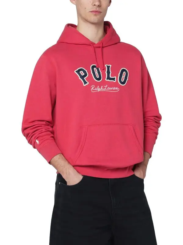 Polo Ralph Lauren Embroidered Logo Hoodie - Red