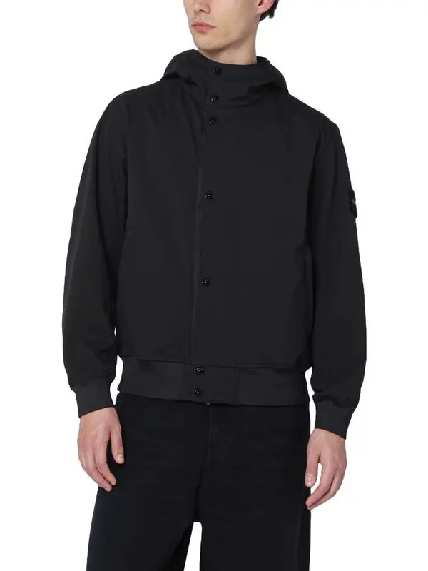 Stone Island Light Soft Shell-r Jacket - Black