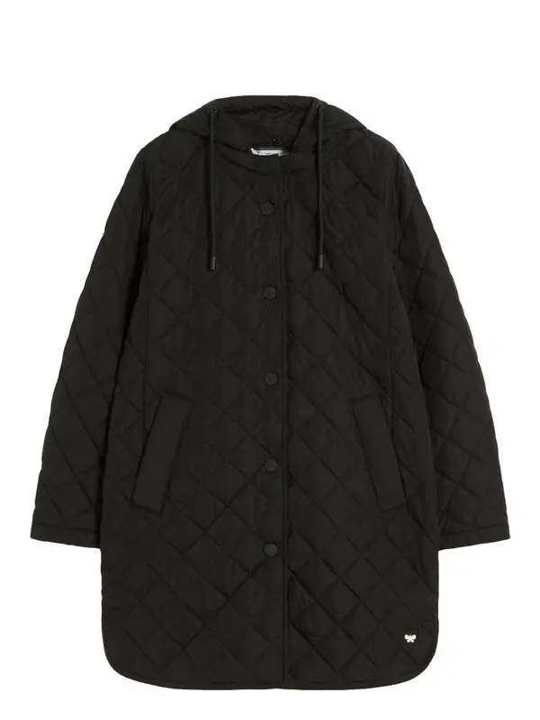 Max Mara Water-repellent Quilted Parka - Black