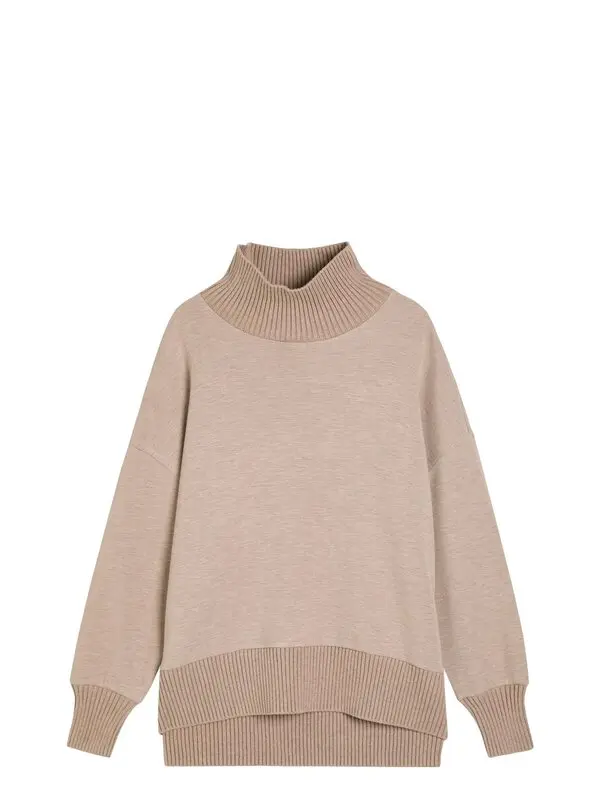 Varley Stretch-jersey Sweatshirt - Taupe