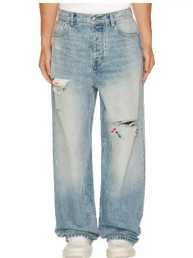 NAHMIAS Friendship Baggy Jeans - Light Wash