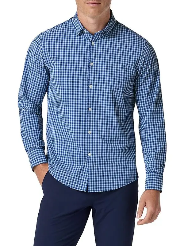 Mizzen+main Leeward No Tuck Long Sleeve Dress Shirt - Dark Blue