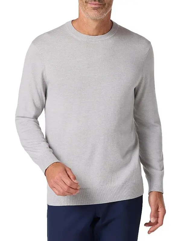 Mizzen+main Heritage Crewneck Sweater - Light Pastel Gray