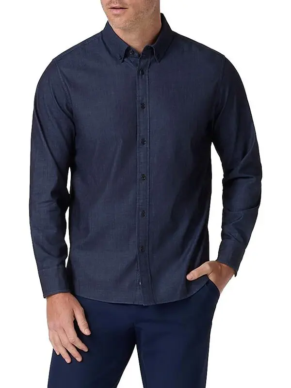 Mizzen+main Nash Chambray Shirt - Navy