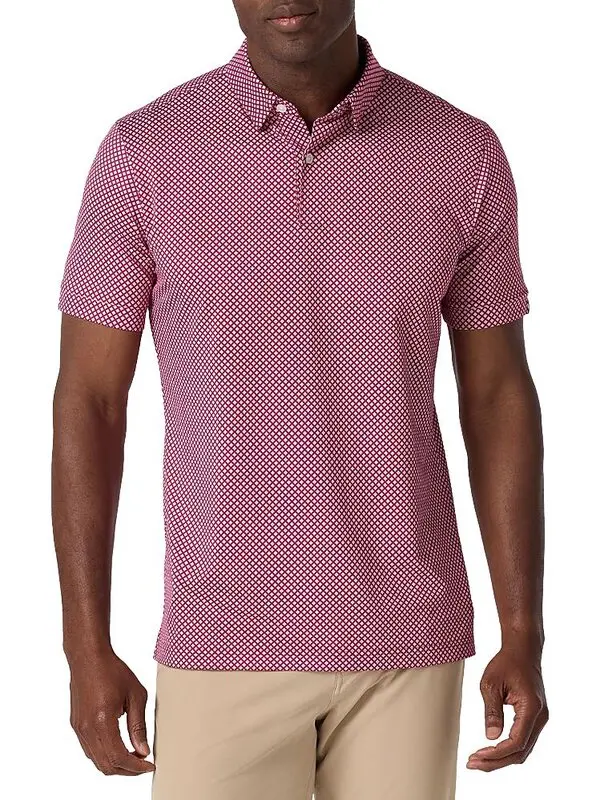 Mizzen+main Halyard Short Sleeve Polo - Dark Pink
