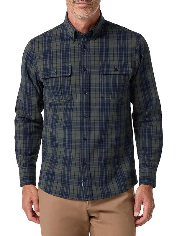 Mizzen+main Upstate Flannel - Dark Green