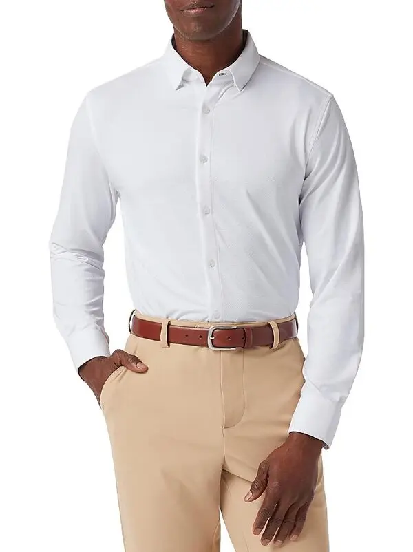 Mizzen+main Halyard Long Sleeve Dress Shirt - White