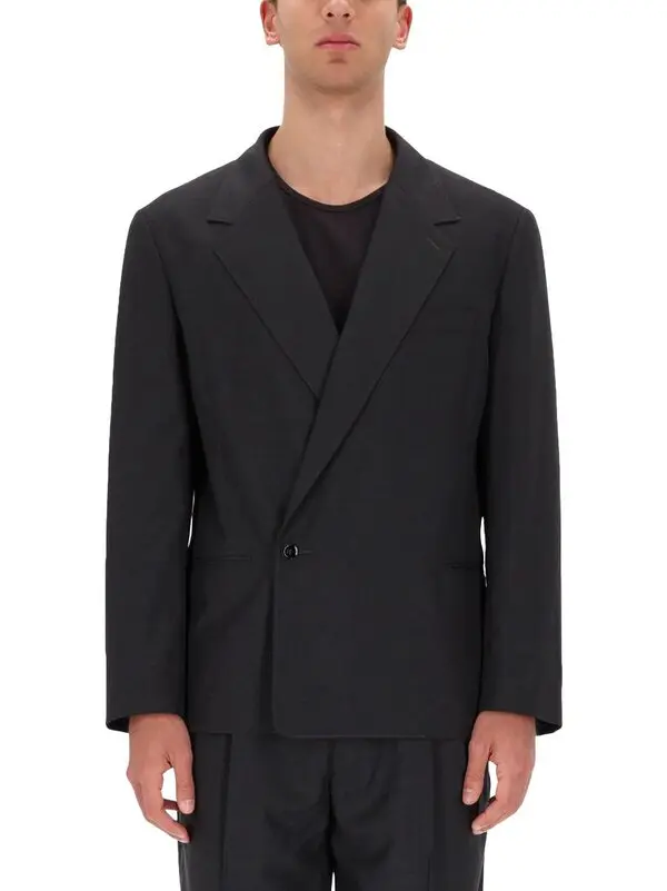 LEMAIRE Double-breasted Jacket - Black