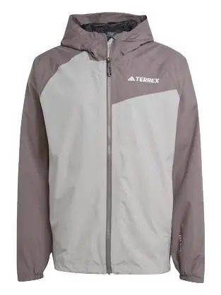 Adidas Terrex 2l Rain.rdy Jacket - Charcoal Solid Grey Charcoal Black