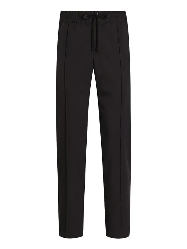 Dolce & Gabbana Wool Canvas Jogging Trousers - Grey
