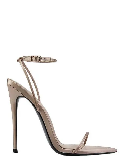 Femme La Andx Satin Sandal - Taupe Crepe