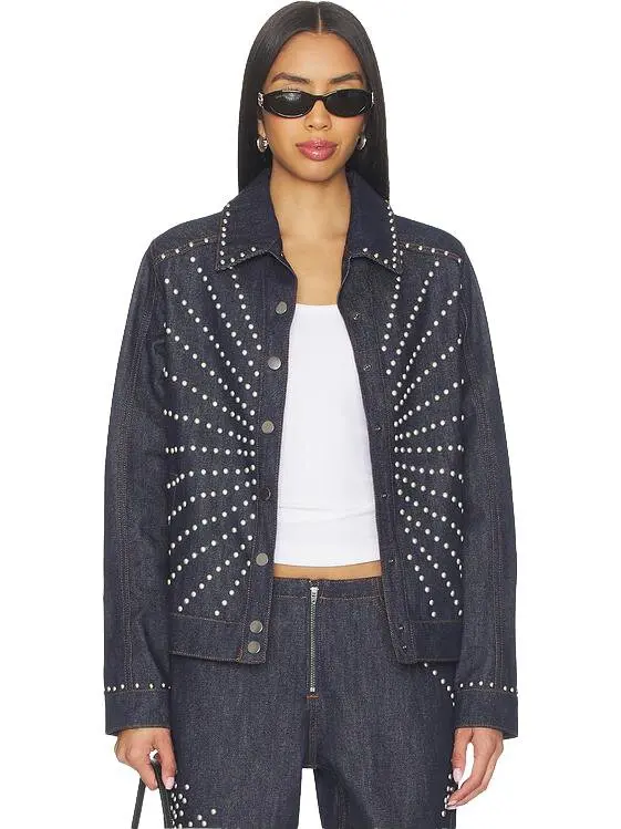 UNDERSTATED LEATHER Sunburst Jacket - Dark Indigo