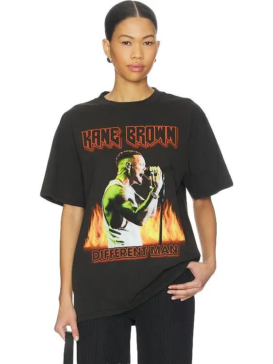 PHILCOS Kane Brown Flames Tee - Black Pigment