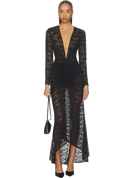 Ronny Kobo Nelli Lace Dress - Black