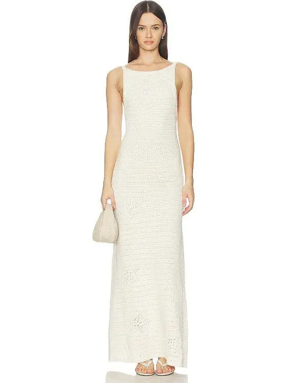 ROAME. Isadora Maxi Dress - Sea Stars Crochet