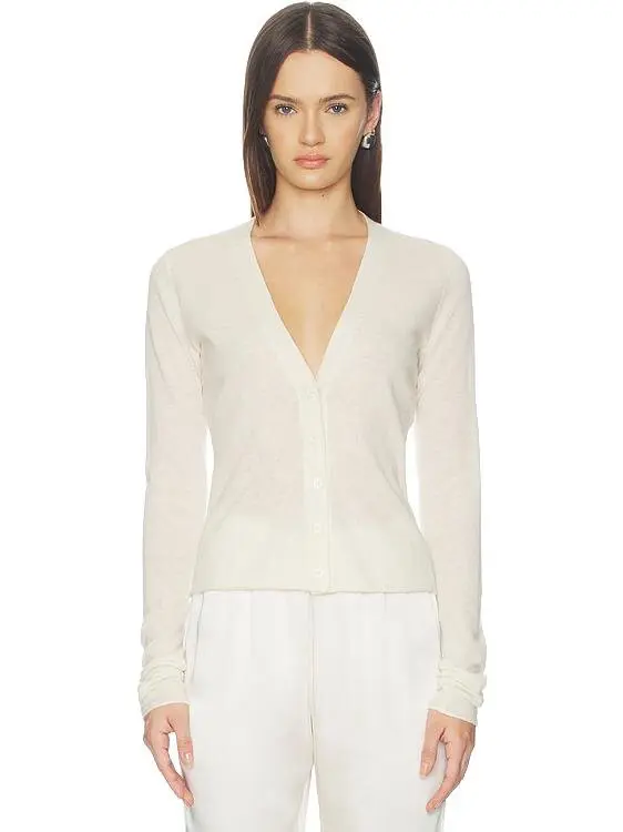 SKIMS Sheer Cashmere Cardigan - Egret