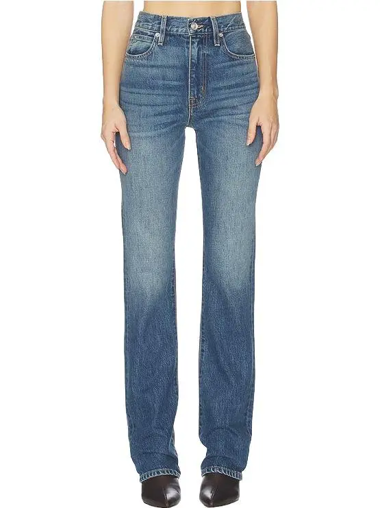 SLVRLAKE Jade High Rise Slim Boot Jeans - Endless Highway Blue