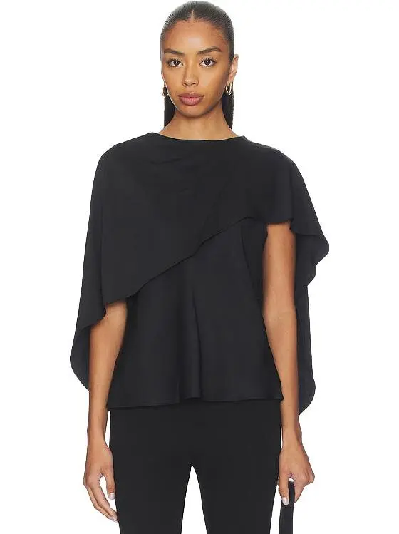 Simkhai Eliora Cape Top - Black