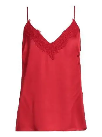 LIU •JO Camisole With Lace Trims - Red