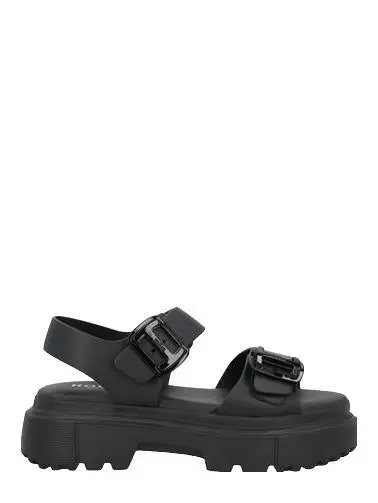 Hogan Leather Sandals - Black