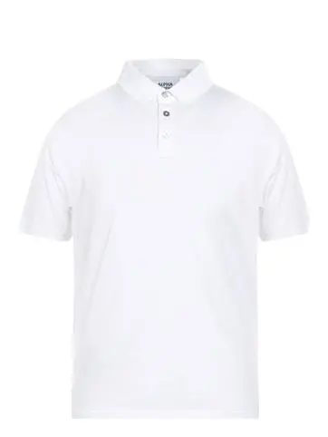 Alpha Studio Polo Shirt Size Cotton - White