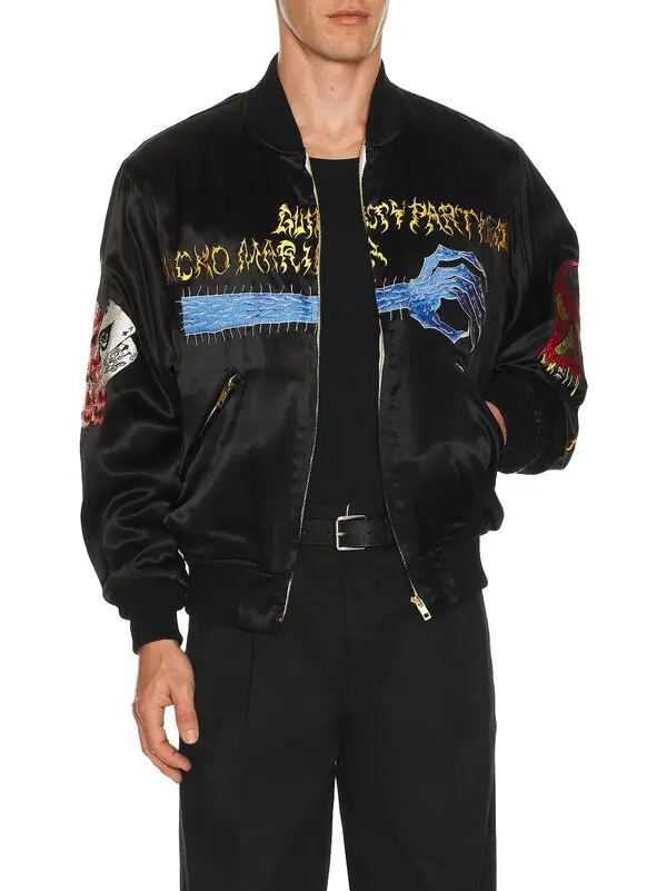 WACKO MARIA X Neck Face Vietnam Jacket - Black