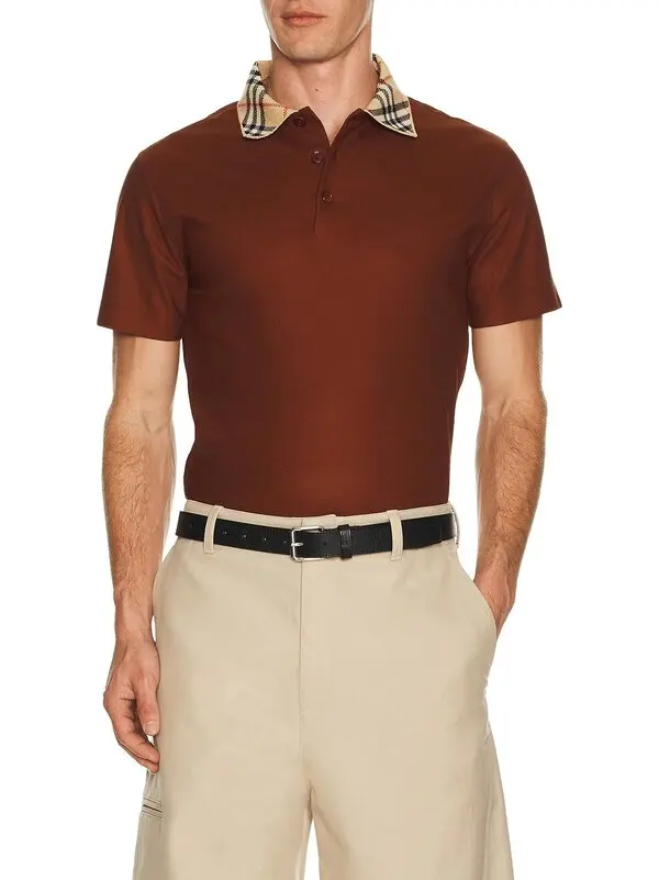 Burberry Evan Polo In Brick - Ginger Brown