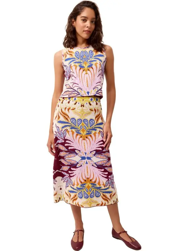 MARIE OLIVER Janis Printed Knit Skirt - Hydrofleur